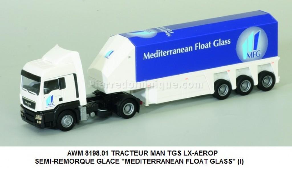 TRACTEUR MAN TGS LX AEROP SEMI-REMORQUE GLACE "MEDITERRANEAN...