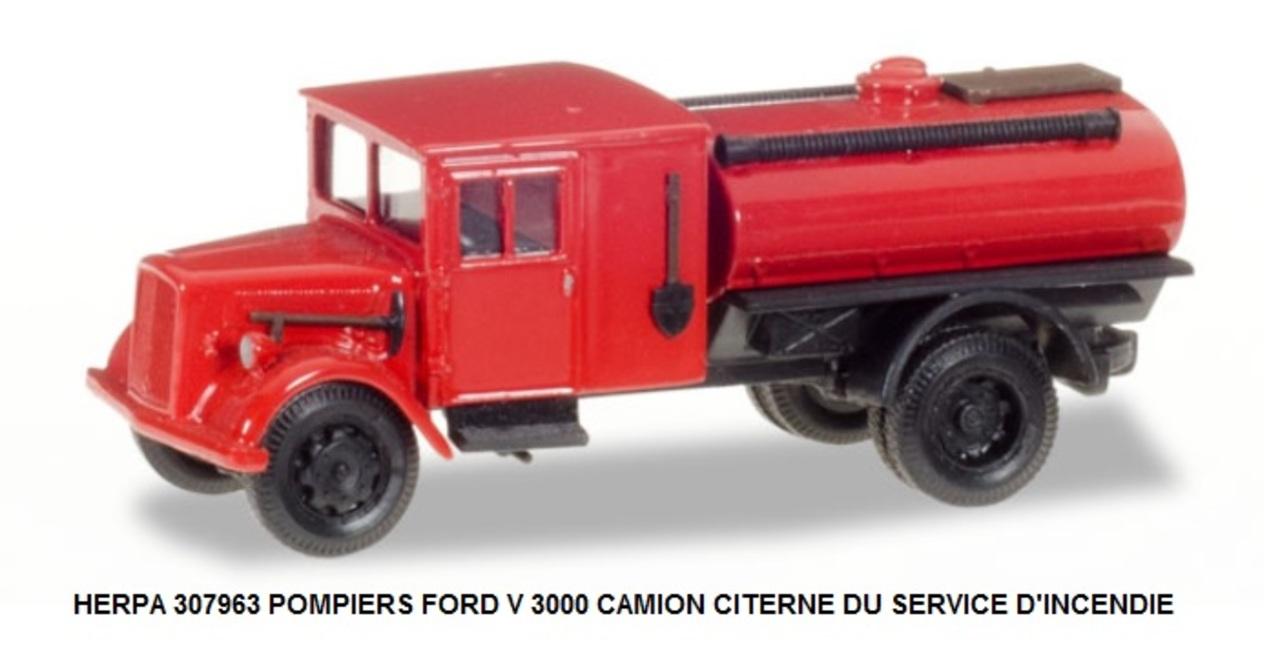 POMPIERS FORD V 3000 CAMION CITERNE DU SERVICE D'INCENDIE POMPIERS FORD ...