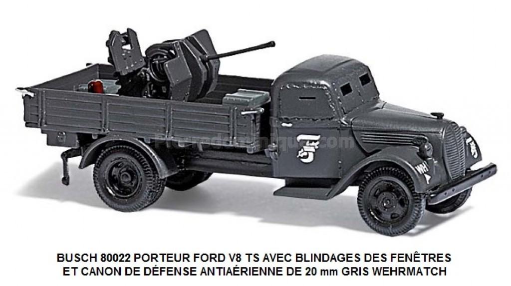 PORTEUR FORD V8 TS AVEC BLINDAGES DES FENÊTRES ET CANON DE... PORTEUR ...