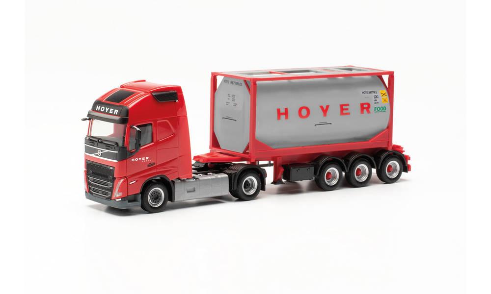TRACTEUR VOLVO FH SEMI CONTAINER CITERNE HOYER TRACTEUR VOLVO FH SEMI...