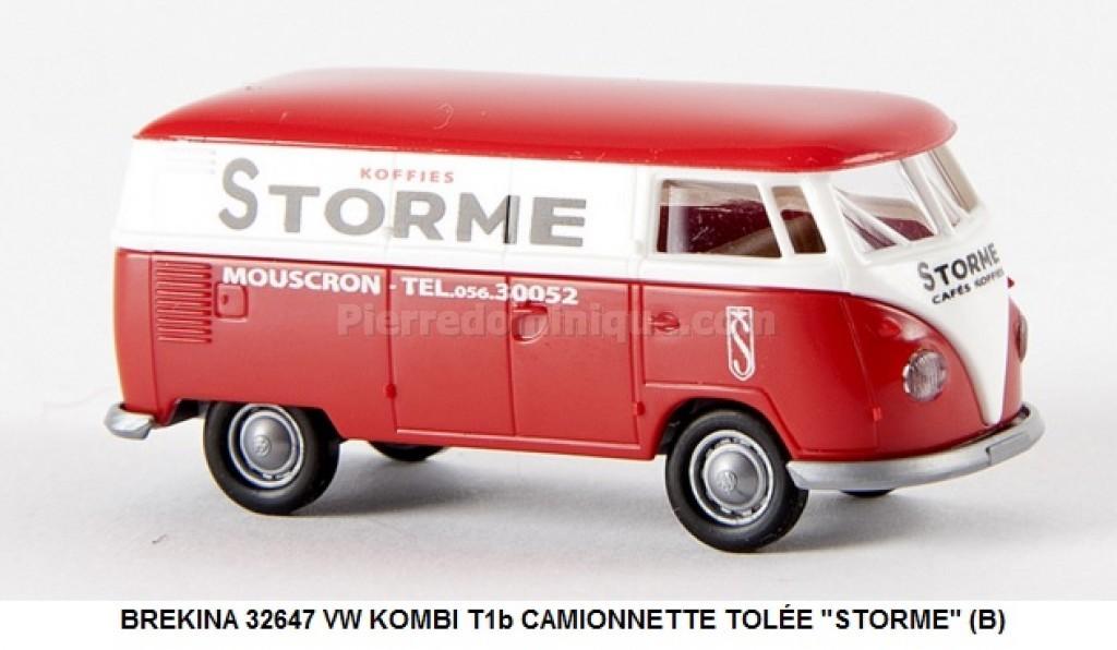 VW KOMBI T1b CAMIONNETTE TOLÉE "STORME" (B) VW KOMBI T1b CAMIONNETTE...