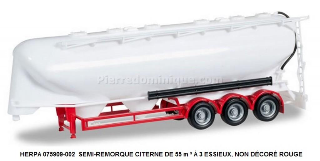 SEMI-REMORQUE CITERNE DE 55 m ³ Ã€ 3 ESSIEUX, NON DÉCORÉ... SEMI ...