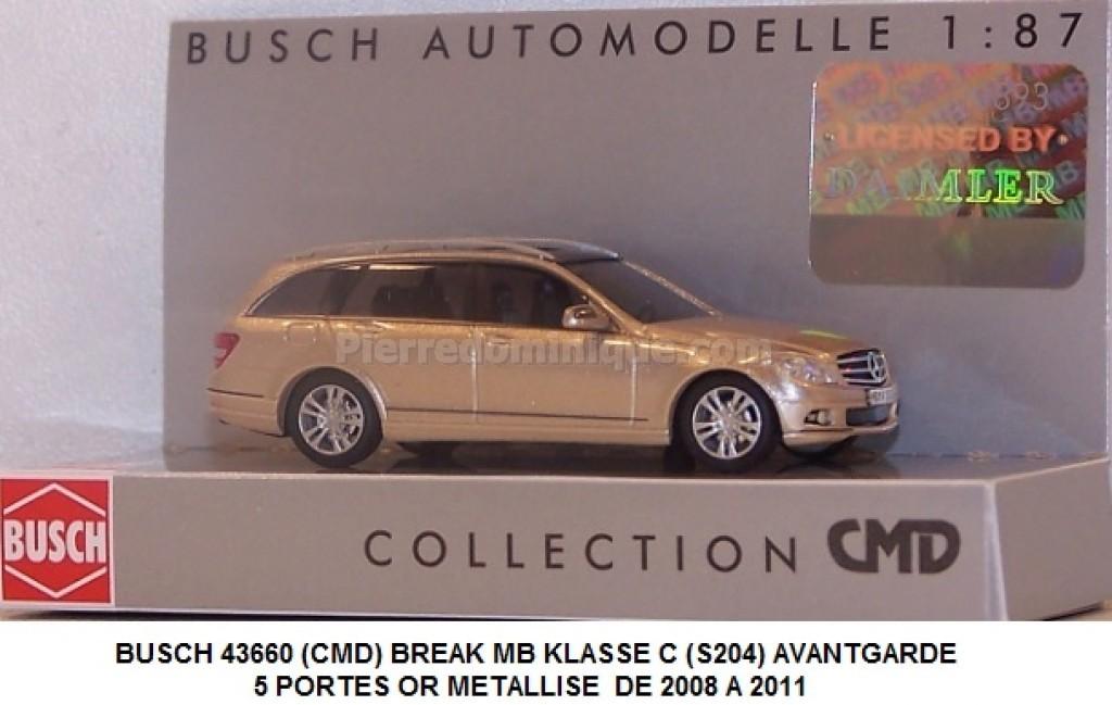 BREAK MERCEDES BENZ CLASSE C AVANTGARDE 5 PORTES OR METALLISE... BREAK ...