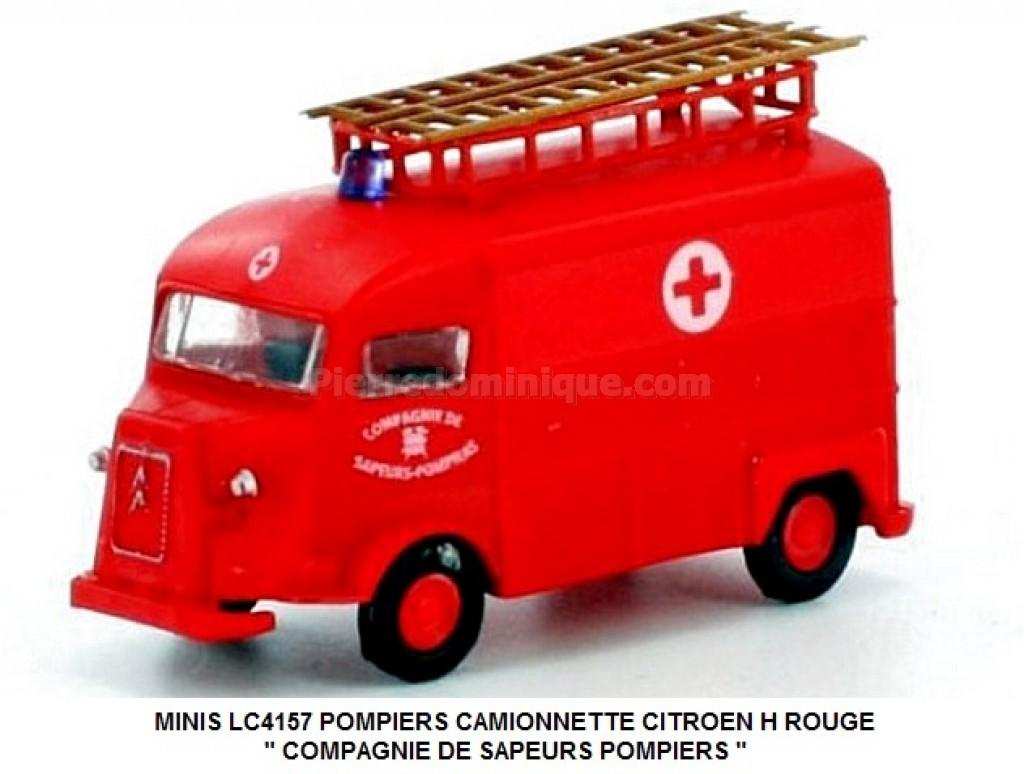 POMPIERS CAMIONNETTE CITROEN H ROUGE '' COMPAGNIE DE SAPEURS ...