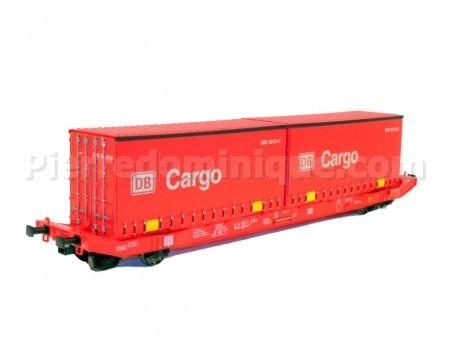 WAGON DB PORTE 2 CONTENEURS CARGO DB *PROMOS* - WAGON DB PORTE 2...